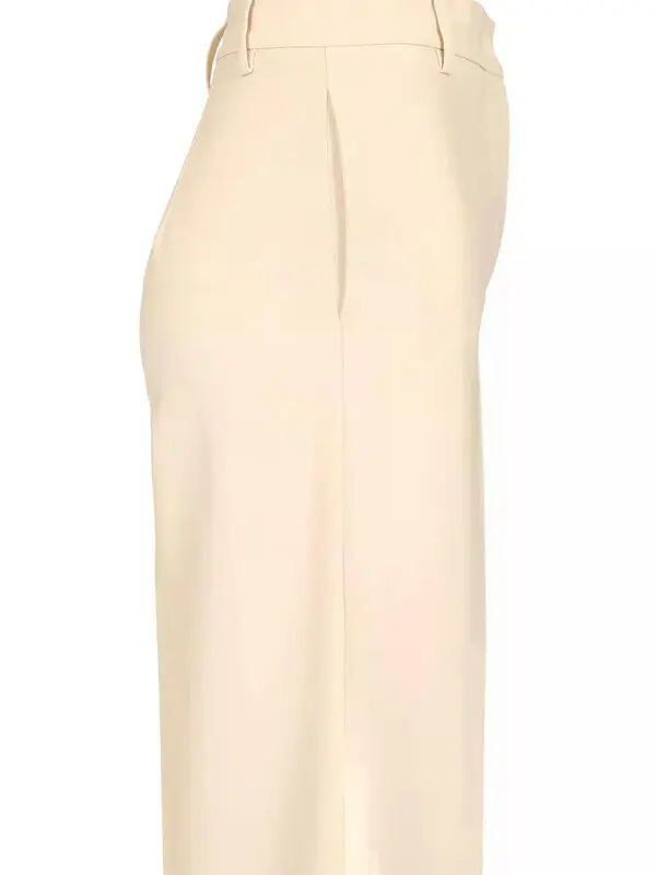 AL DUCA D’AOSTA 1902 Cream Stretch-cady Wide-leg Trousers