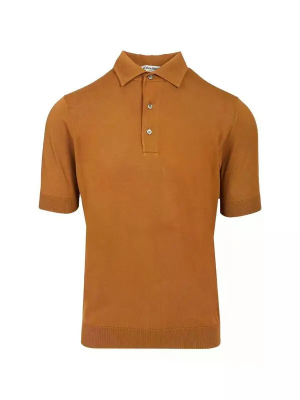 AL DUCA D’AOSTA 1902 Ribbed-trim Cotton Polo Shirt