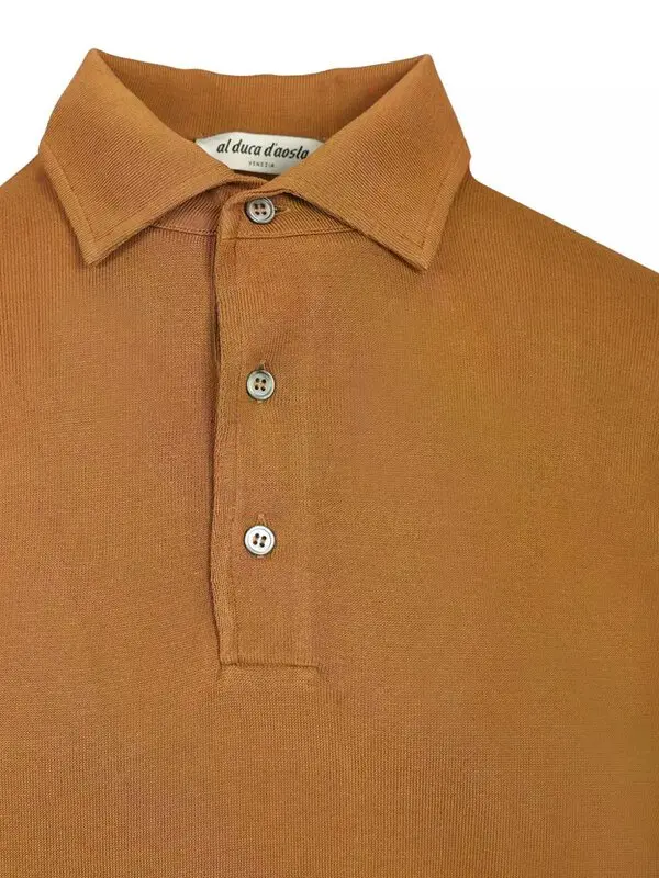 AL DUCA D’AOSTA 1902 Ribbed-trim Cotton Polo Shirt
