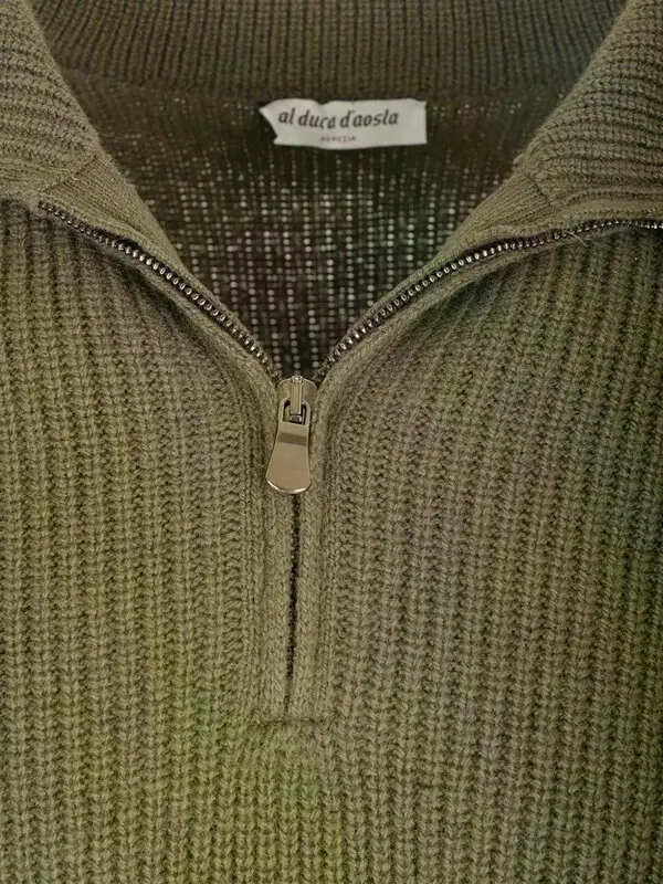 AL DUCA D’AOSTA 1902 Ribbed Half-zip Sweater