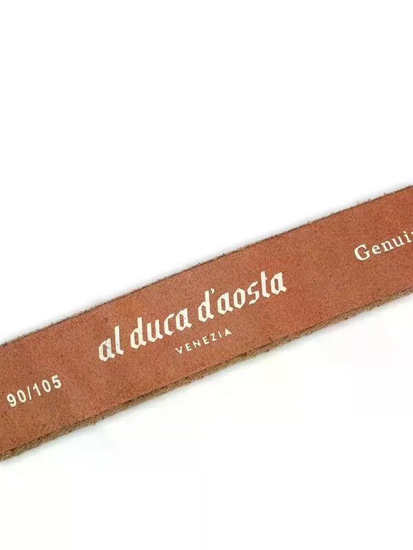 AL DUCA D’AOSTA 1902 Textured Finish Buckle-fastening Belt