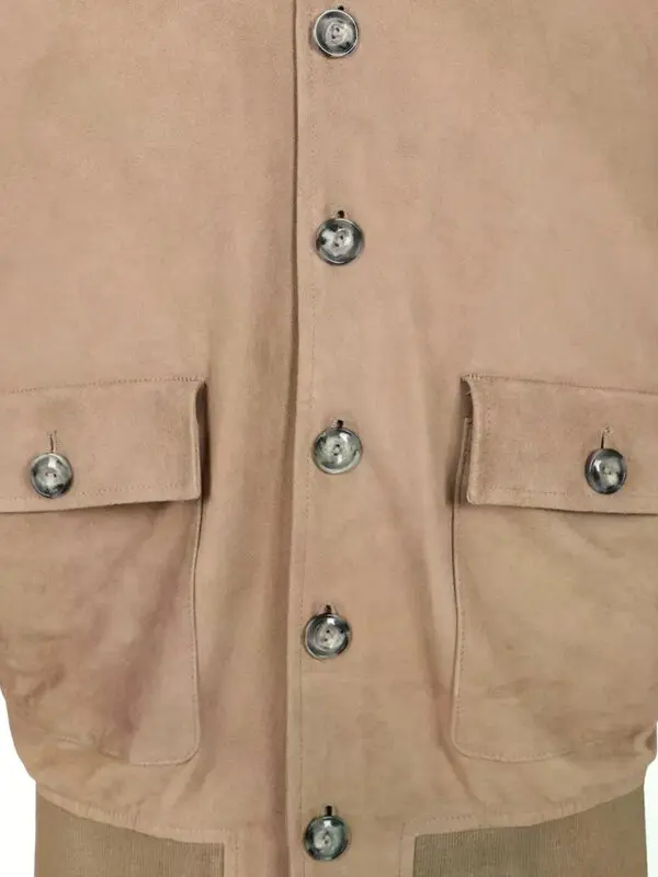 AL DUCA D’AOSTA 1902 Suede-finish High Neck Jacket