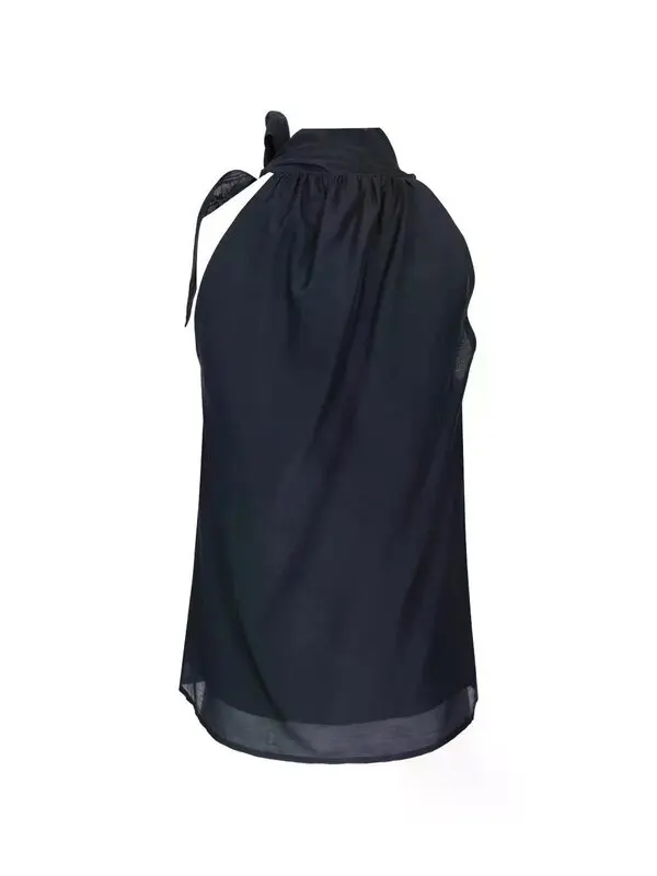 AL DUCA D’AOSTA 1902 Bow Detail One-shoulder Sleeveless Top