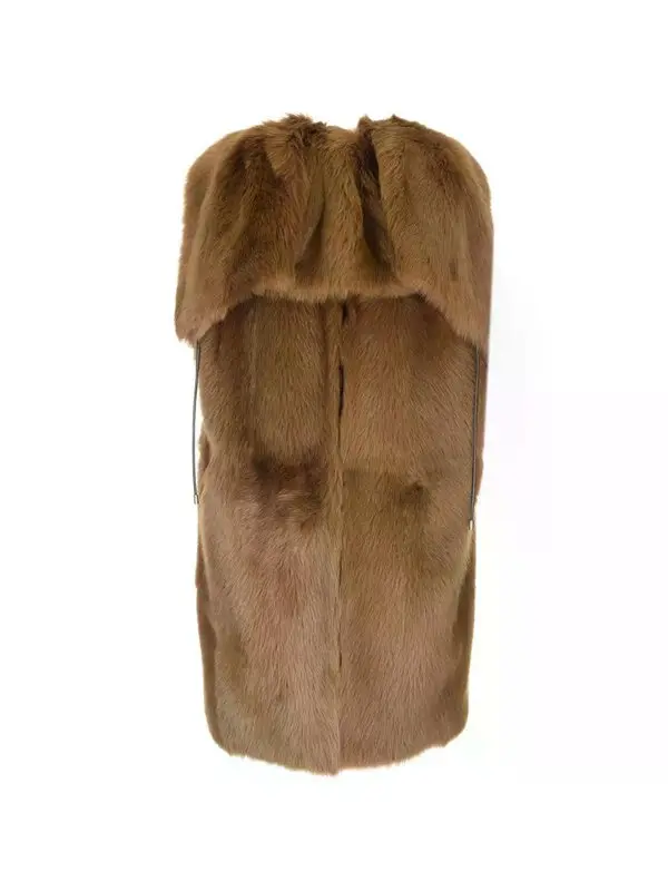 Max Mara Amica Shearling Gilet Coat