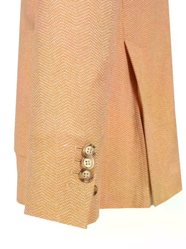 AL DUCA D’AOSTA 1902 Double-breasted Herringbone-weave Blazer