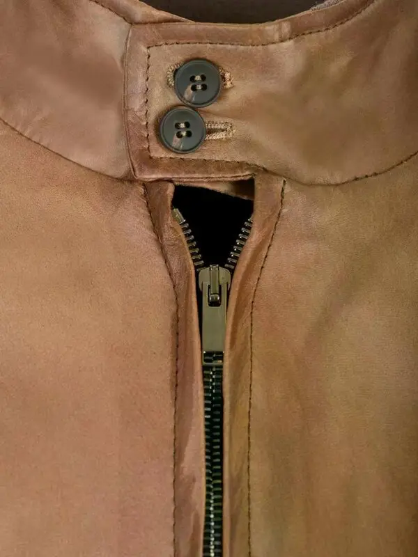 AL DUCA D’AOSTA 1902 Padded Leather Zip-up Jacket
