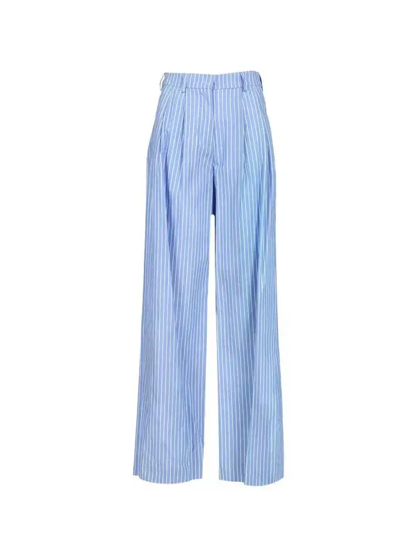 AL DUCA D’AOSTA 1902 Striped Pleated Wide-leg Trousers