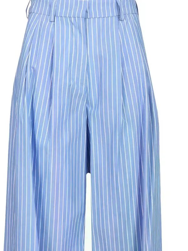 AL DUCA D’AOSTA 1902 Striped Pleated Wide-leg Trousers