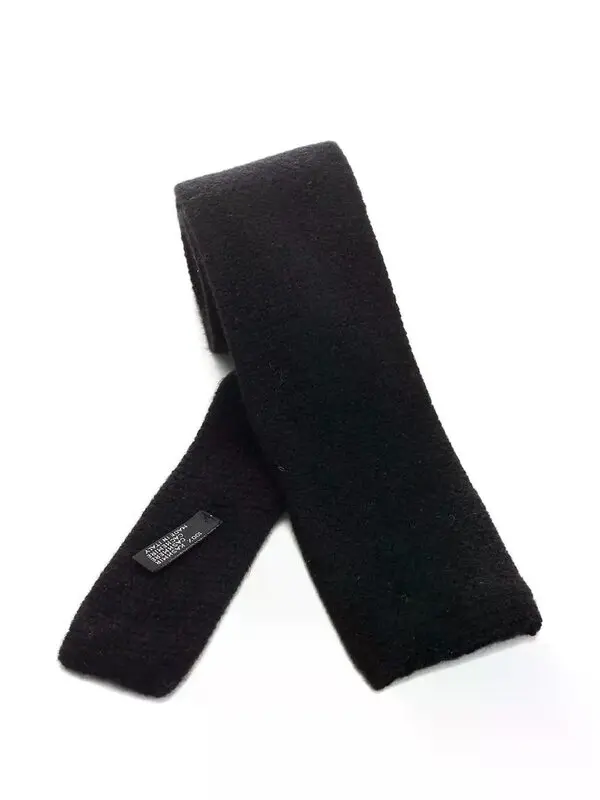 AL DUCA D’AOSTA 1902 Knit Cashmere Neck Tie - Black