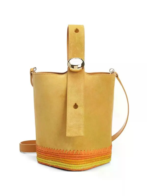 Loewe Mini Pebble Suede Bucket Bag