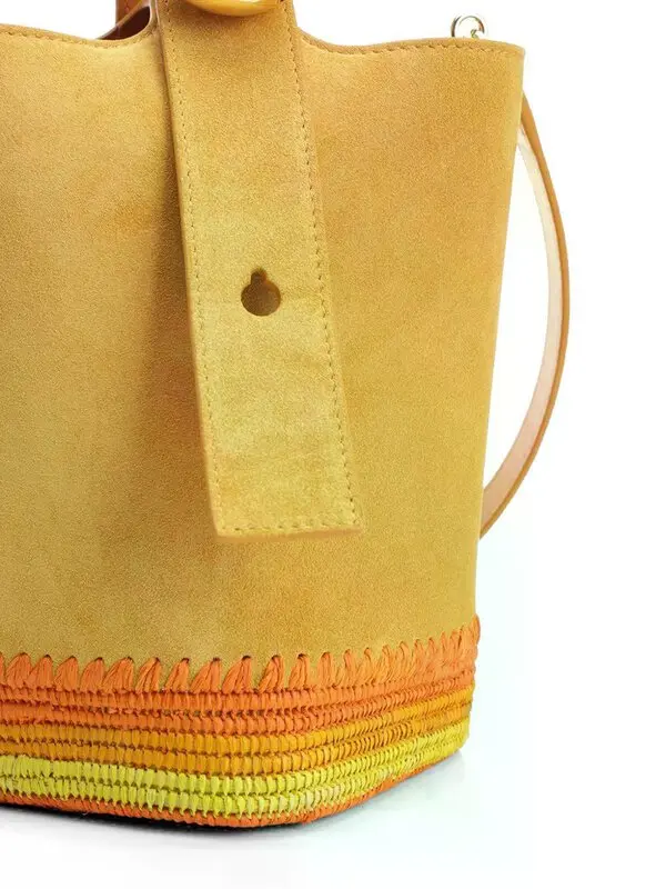Loewe Mini Pebble Suede Bucket Bag