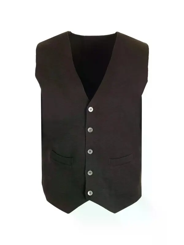 AL DUCA D’AOSTA 1902 Milano Stitch V-neck Gilet