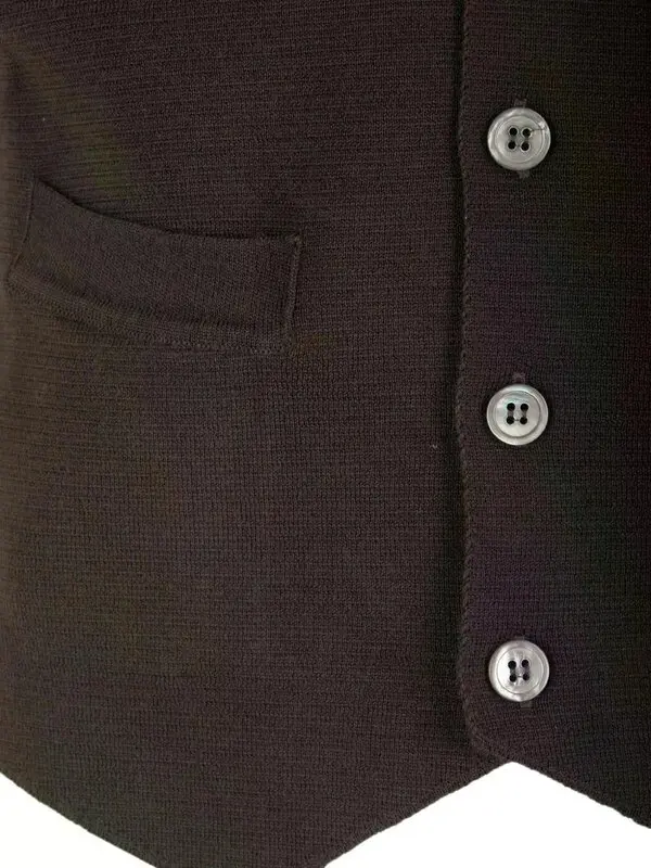 AL DUCA D’AOSTA 1902 Milano Stitch V-neck Gilet
