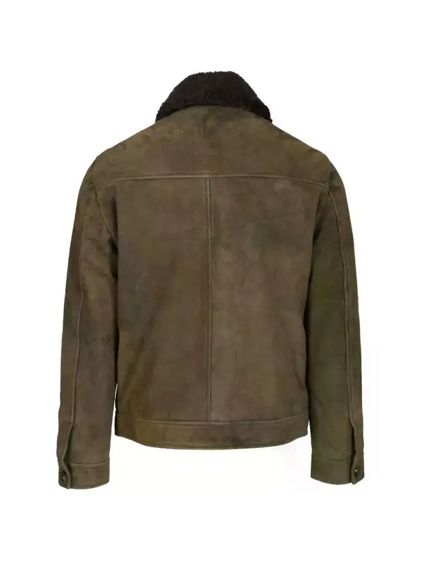 AL DUCA D’AOSTA 1902 Suede Shearling Collar Jacket