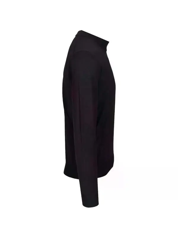 Fedeli Virgin Wool Mock Neck Sweater