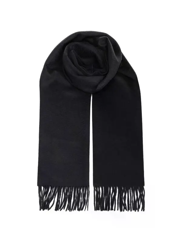 AL DUCA D’AOSTA 1902 Fringed Cashmere Scarf - Black