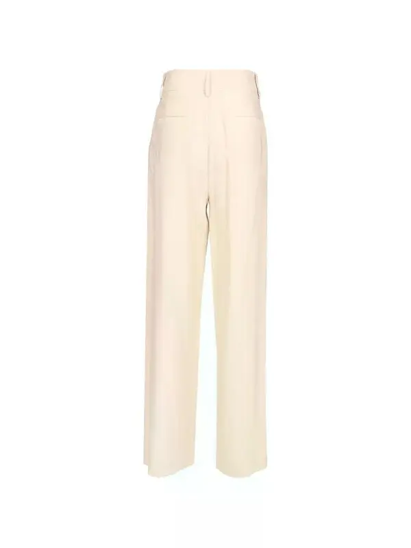 AL DUCA D’AOSTA 1902 Beige Double-pleated Wide-leg Trousers