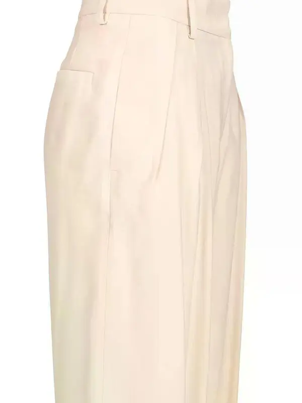 AL DUCA D’AOSTA 1902 Beige Double-pleated Wide-leg Trousers