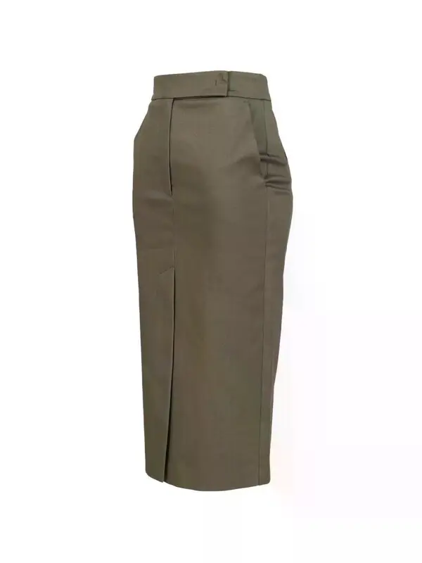 AL DUCA D’AOSTA 1902 Cotton Twill Pencil Skirt
