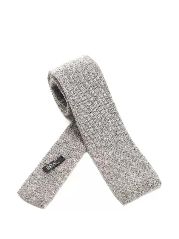 AL DUCA D’AOSTA 1902 Knitted Cashmere Tie - Grey