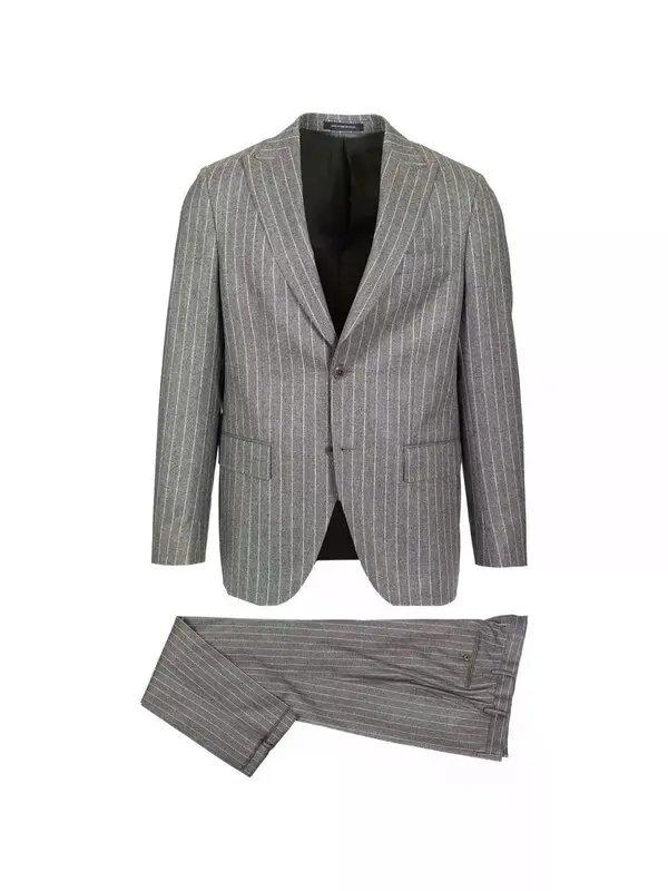 AL DUCA D’AOSTA 1902 Pinstripe Peak-lapel Suit