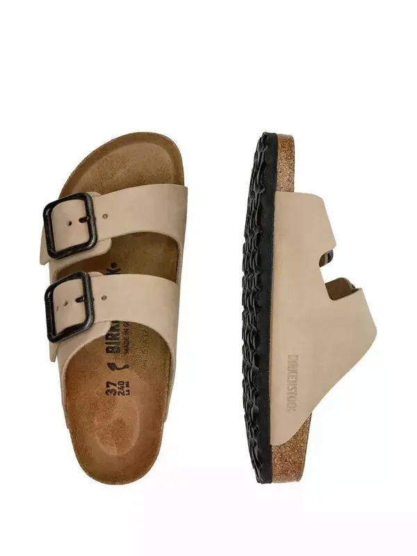BIRKENSTOCK Arizona Double Strap Buckle Sandals - Neutrals