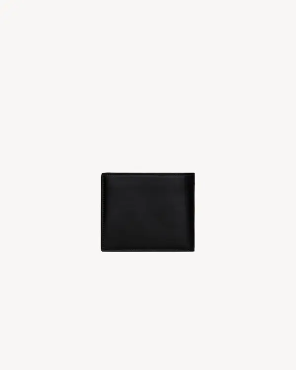 Saint Laurent Tiny Cassandre East/west Wallet In Matte Leather