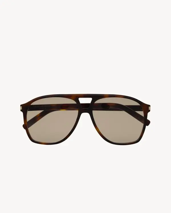 Saint Laurent Aviator Sunglasses - Havana
