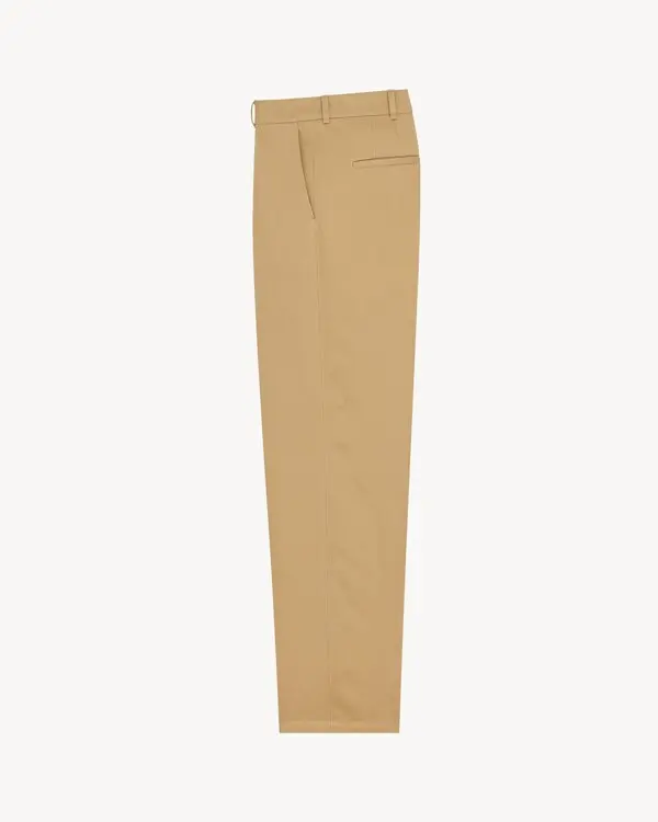 Saint Laurent Chinos In Cotton Gabardine