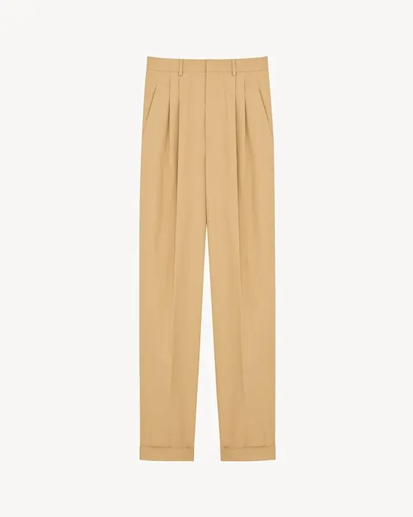 Saint Laurent Slim-fit Technical Cotton Pants