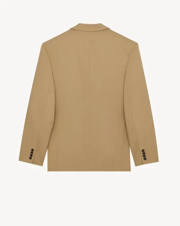 Saint Laurent Single-breasted Jacket In Wool And Mohair