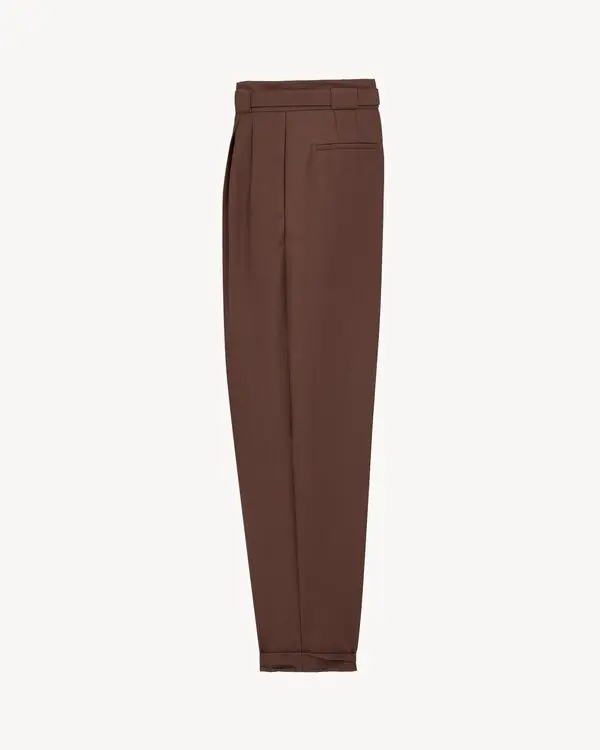 Saint Laurent Wool And Mohair Wide-leg Tailored Pants