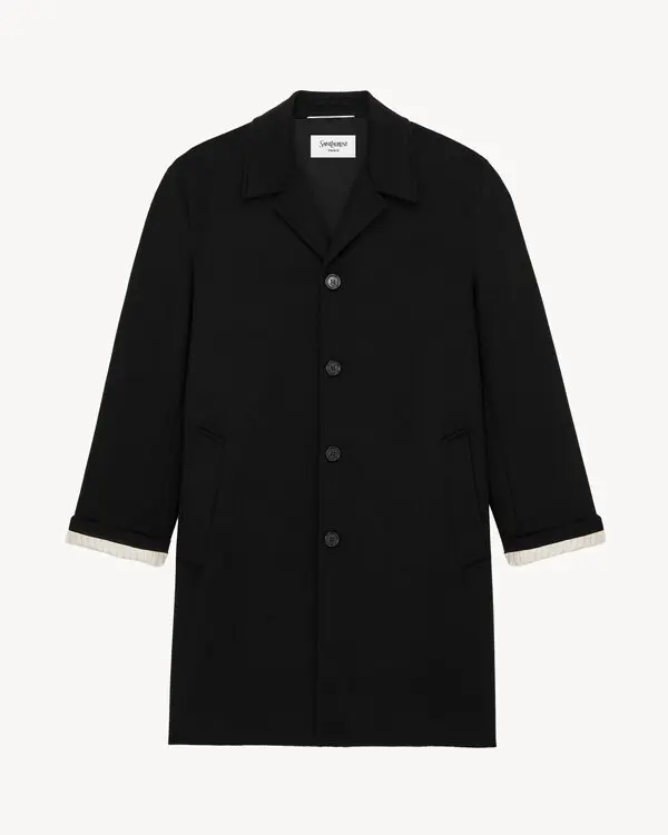 Saint Laurent Coat In Cashmere