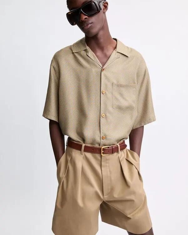 Saint Laurent Cotton Gabardine Tailored Bermuda Shorts