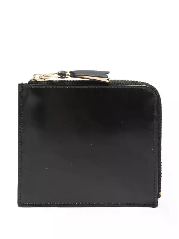 Comme Des Garçons Zip Leather Wallet - Black