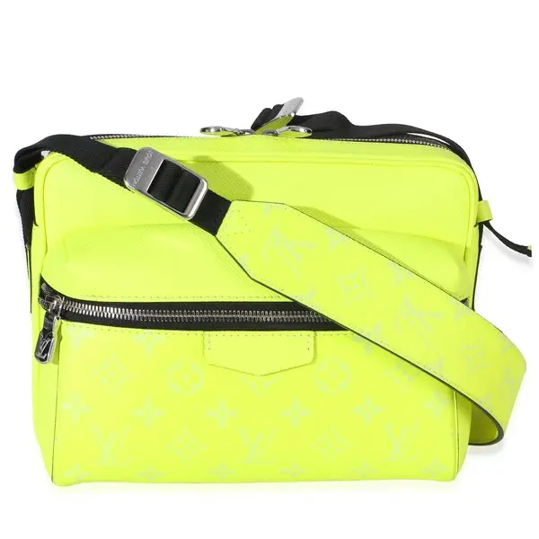 LOUIS VUITTON Neon Taigarama Monogram Canvas Outdoor Messenger Bag - Yellow