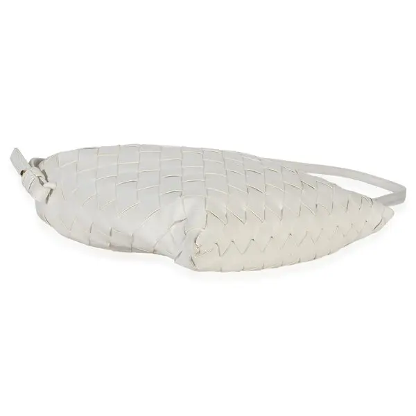 Bottega Veneta Nappa Intrecciato Hop Hobo - White
