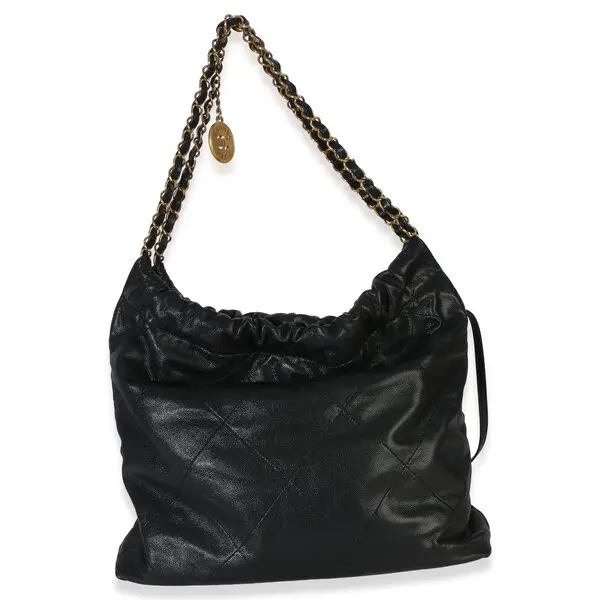 Chanel Quilted Caviar Hobo Bag