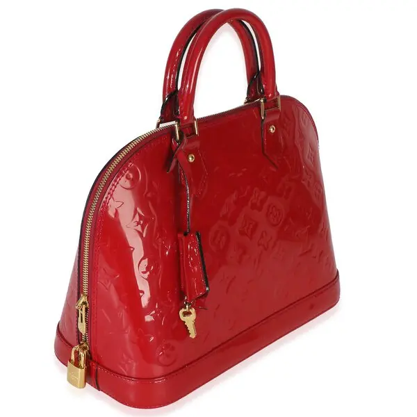 LOUIS VUITTON Monogram Vernis Alma Pm Top Handle Bag