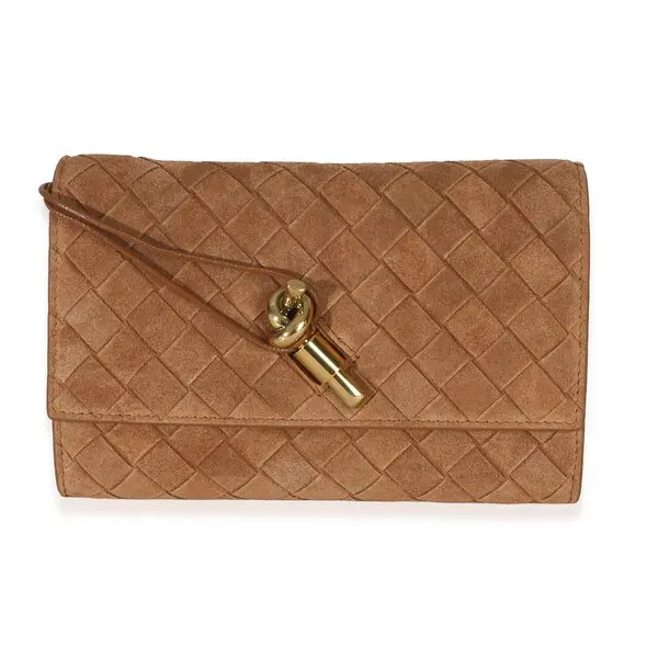 Bottega Veneta Andiamo Pouch - Brown