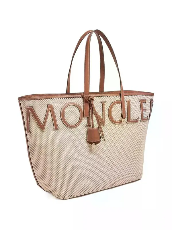 Moncler Logo Detail Tote Bag - Neutrals