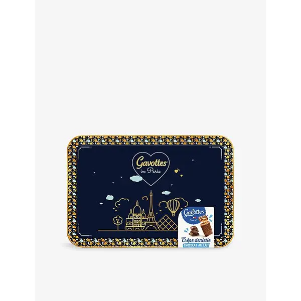 MAISON GAVOTTES Crepes Dentelle Milk Chocolate Paris Tin 90g - One-color