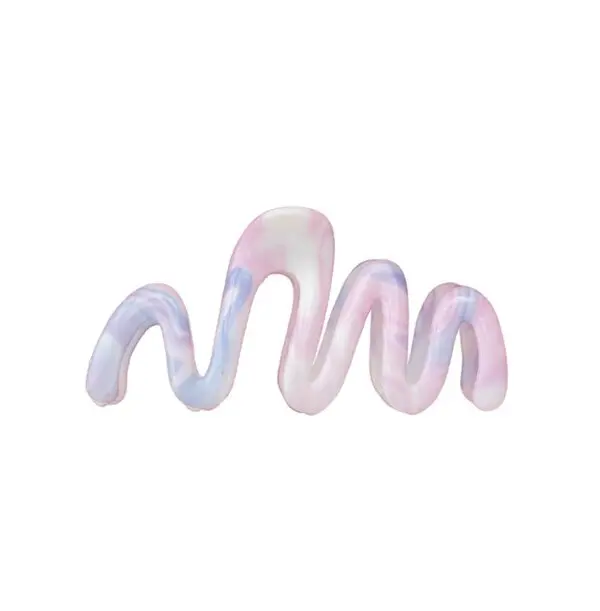 HEADBANDS OF HOPE Large Wavy Claw Clip - Pink