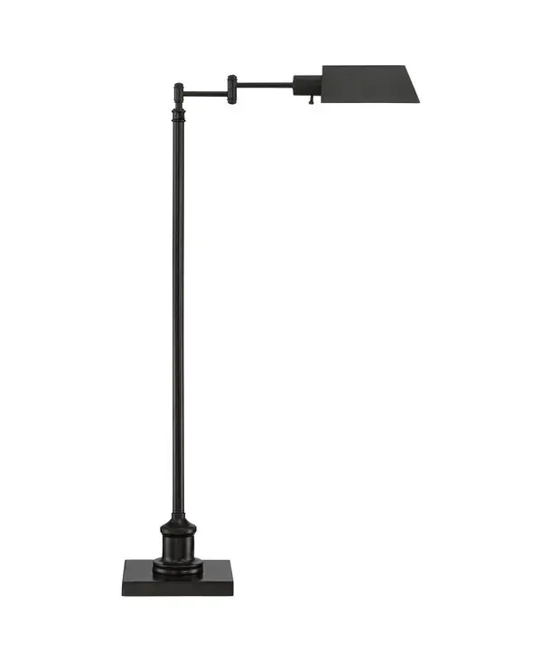 REGENCY HILL Jenson Traditional 54" Tall Pharmacy Floor Lamp With Smart Socket Dark Bronze Adjustable Swing Arm For Living Room Reading House - Brown