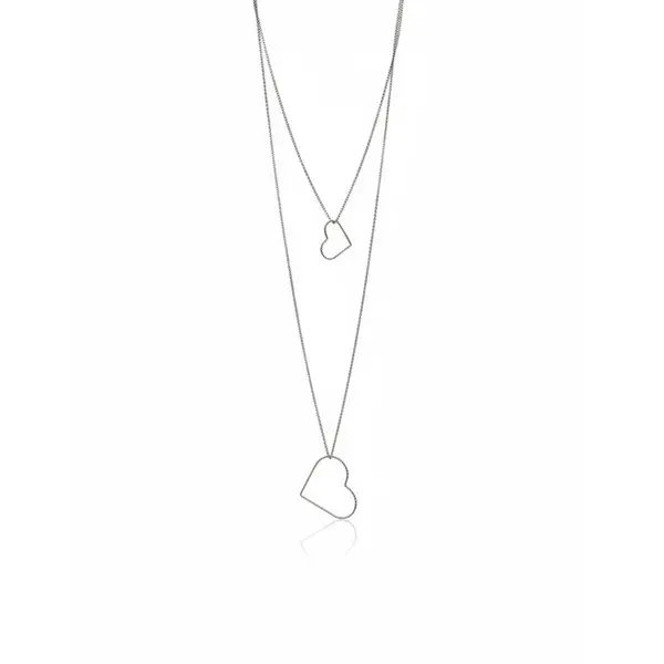 ISKRA Sterling Heart Necklace - Silver