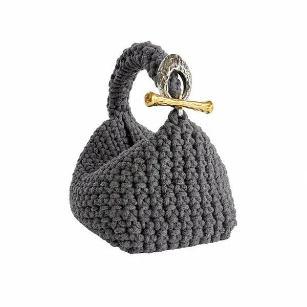 ISKRA Gigi Clasp Bag - Grey
