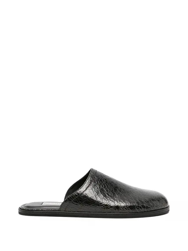 NAMACHEKO Crackled Effect Loafers