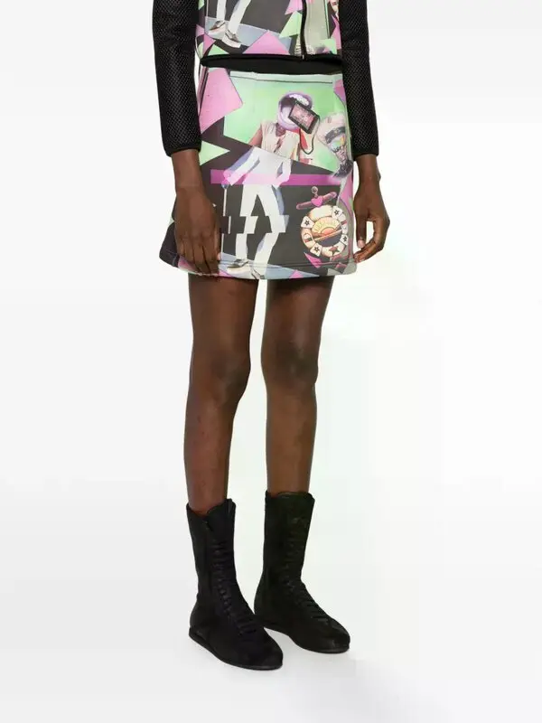 The Artistylist Popstar Graphic Print A-line Mini Skirt