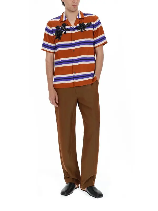 Dries Van Noten Carltone" Striped Shirt - Multicolour