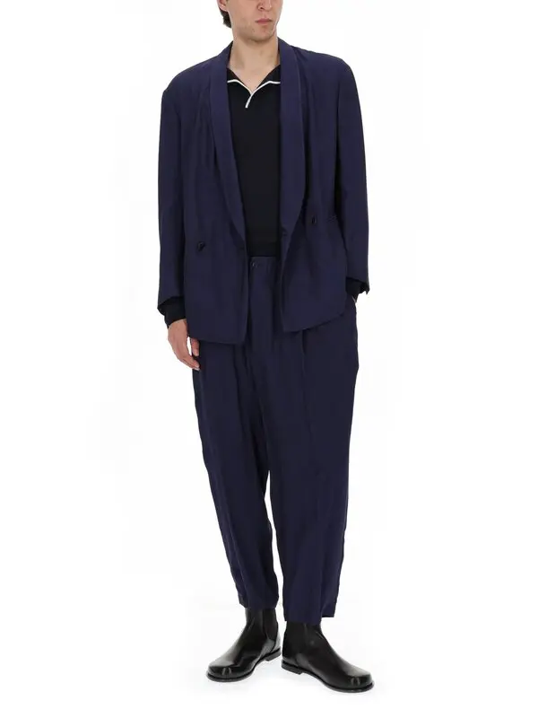 Giorgio Armani Polo In Lino E Seta